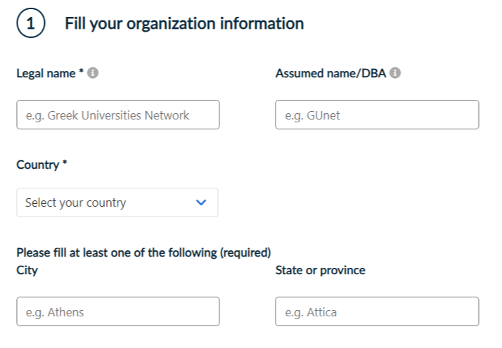 Request for Organization Validated (OV) | HARICA - Guides