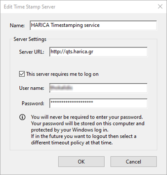 Configure Timestamping | HARICA - Guides