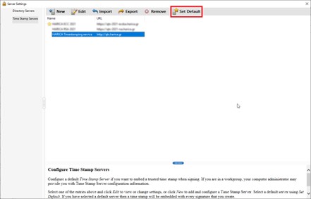 Configure Timestamping | HARICA - Guides