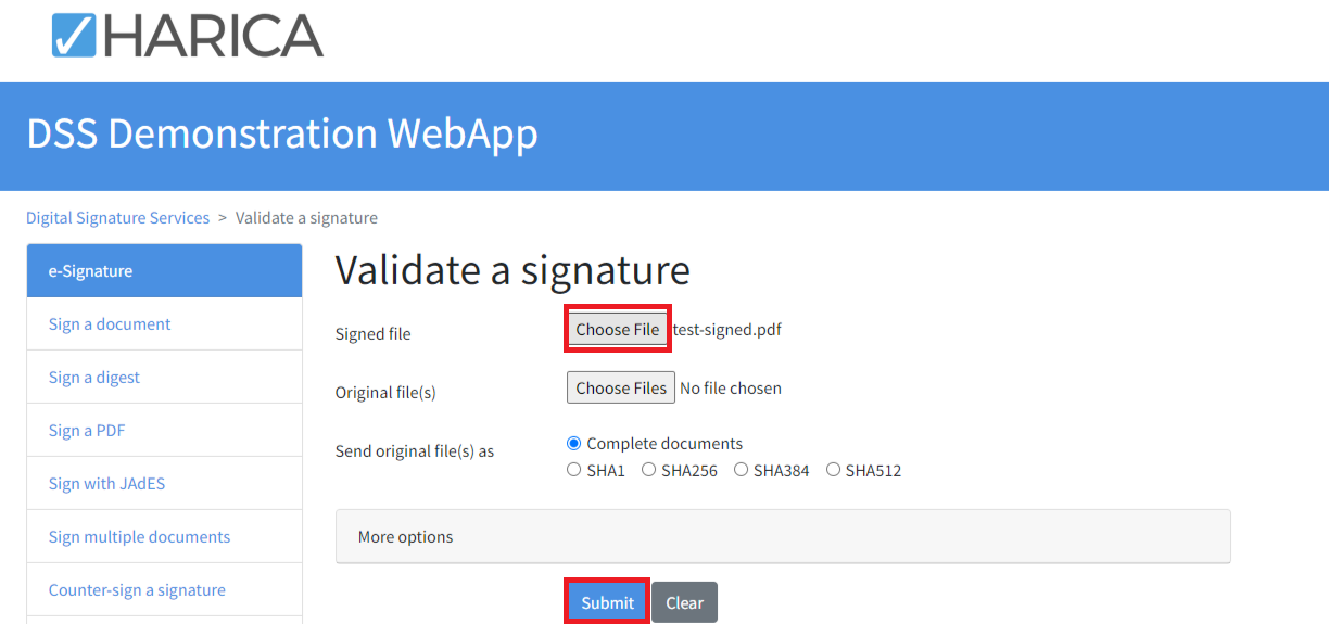 Έλεγχος Εγκυρότητας Υπογραφής | HARICA - Guides