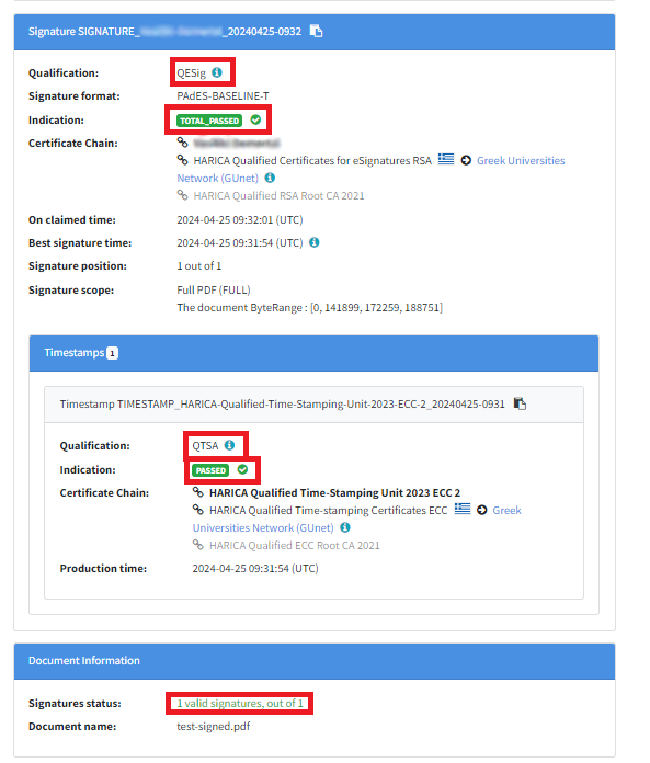 Έλεγχος Εγκυρότητας Υπογραφής | HARICA - Guides