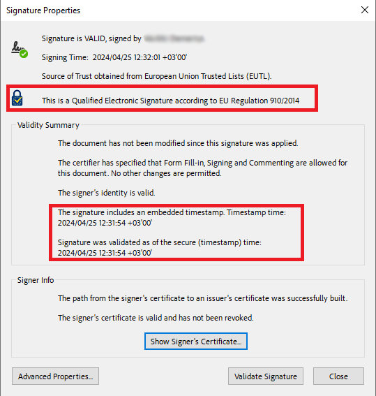 Έλεγχος Εγκυρότητας Υπογραφής | HARICA - Guides